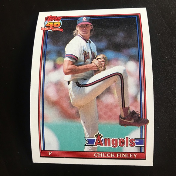 Other | Chuck Finley Baseball Card | Poshmark